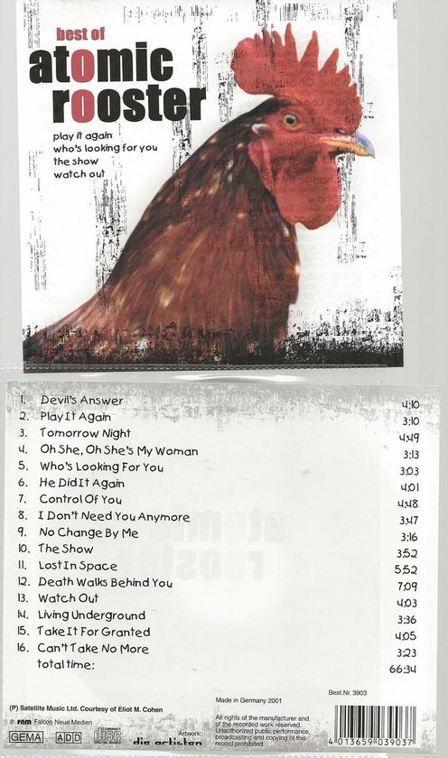 Best Of, Atomic Rooster | CD (album) | Muziek | bol