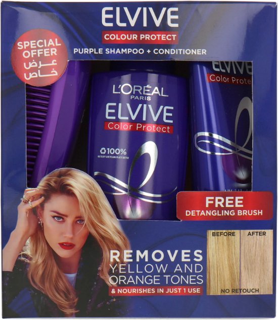 L'Oréal Elvive Colour Protect Purple Cadeauset | bol