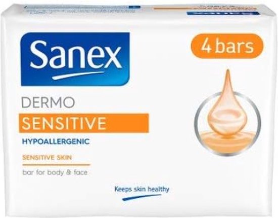 Sanex Dermo Sensitive Hypoallergenic Bar Soap - 4 x 90 gr | bol