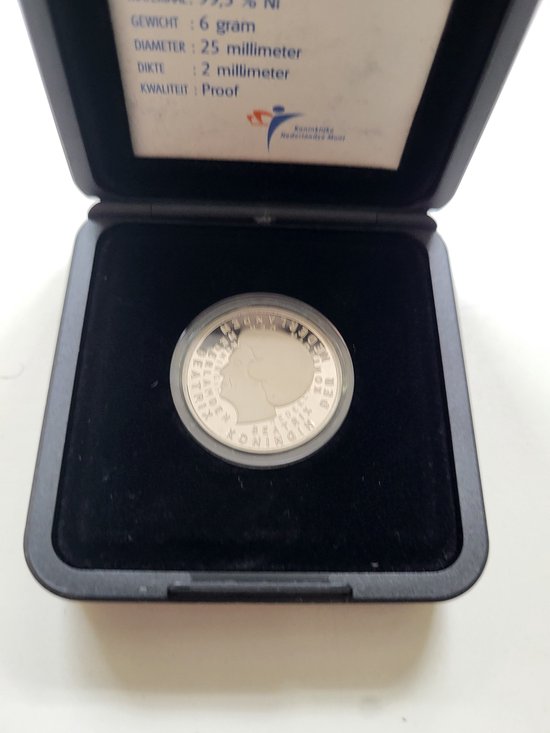 De laatste gulden 2001 proof nikkel Leeuwtje Tim van Melis Koninklijke ...