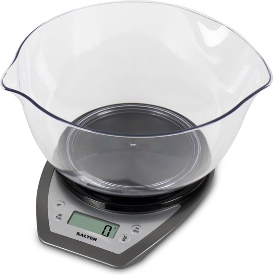 Salter Dual Pour Electronic Kitchen Scale – 2 Litre Mixing Bowl ...
