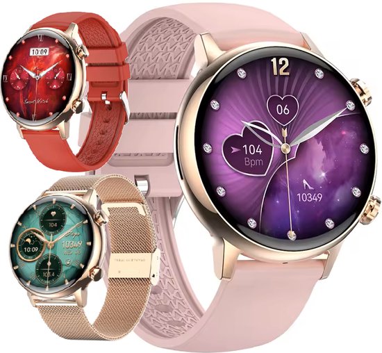 DARZ Ultra HD Pro Smartwatch - Smartwatch Dames - HD Touchscreen ...