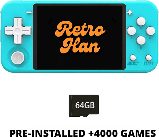RetroFun Q90 Handheld Video Game Console - 3" IPS Scherm, 64GB Opslag, +4.000 Games,... | bol
