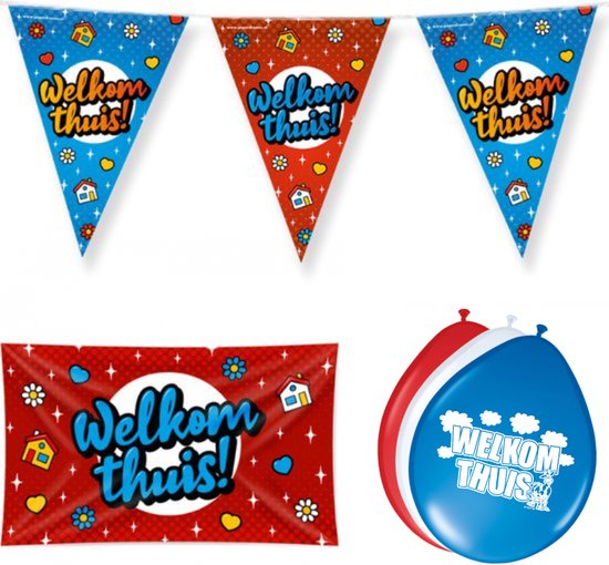 Welkom Thuis Cartoon Versiering pakket - S | bol