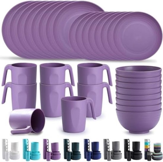 Plastic Bestek Sets van 32 Stuks, Onbreekbaar En Herbruikbaar ...