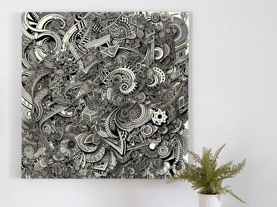 Doodle escher schilderij | Maze of Mind: Intricate Escher-inspired ...