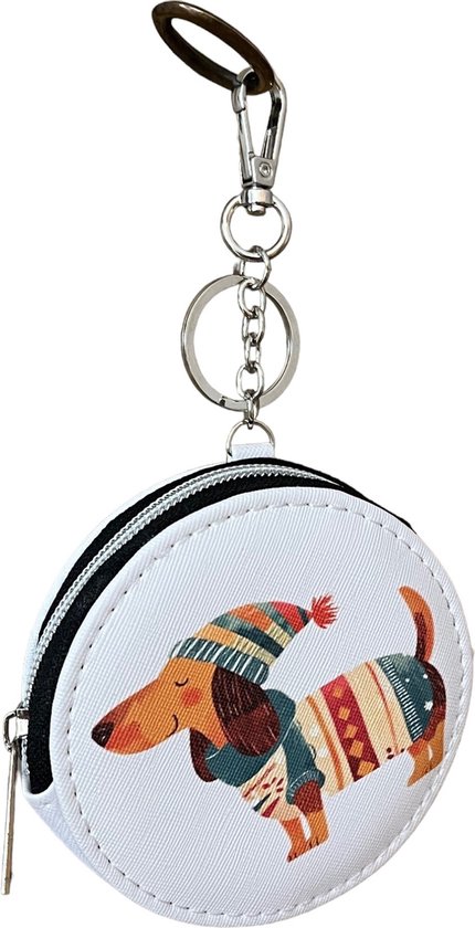 Teckel - ritsportemonnee - portemonnee - hond - leder - ritssluiting ...