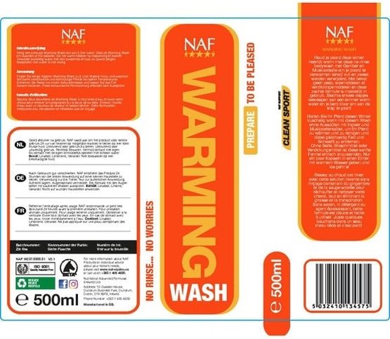 NAF Warming Wash - 500 ml | bol