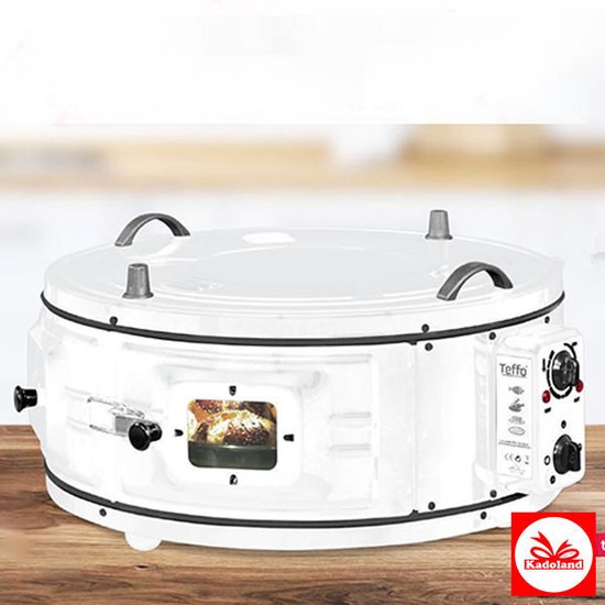 Teffo XXL - Elektrische oven - Vrijstaand - Rond - Wit - 42L | bol