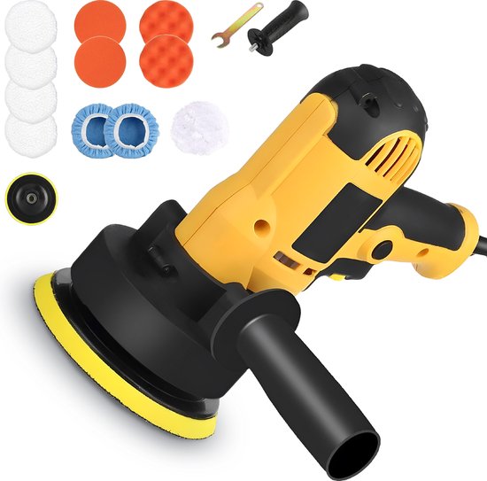 Gtrise Polijstmachine - Poetsmachine Auto - 6 Polijstschijven - 1400W ...