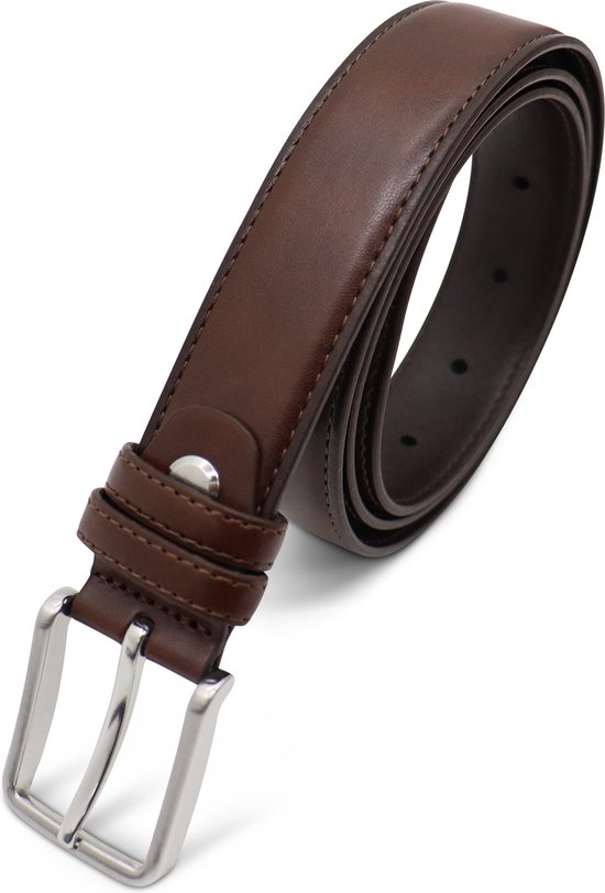 Nette broekriem - Gestikte riem - mannen riem - riem leer - 110 - bruin ...