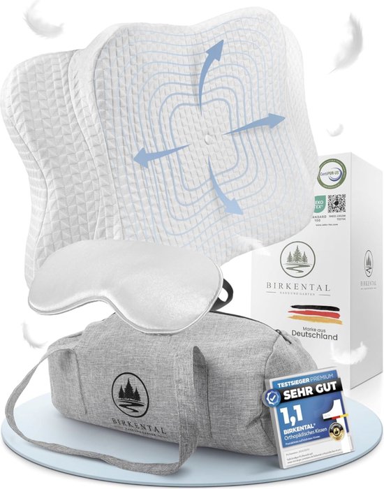 Orthopedisch kussen, in hoogte verstelbaar hoofdkussen als neksteunkussen, memory... | bol