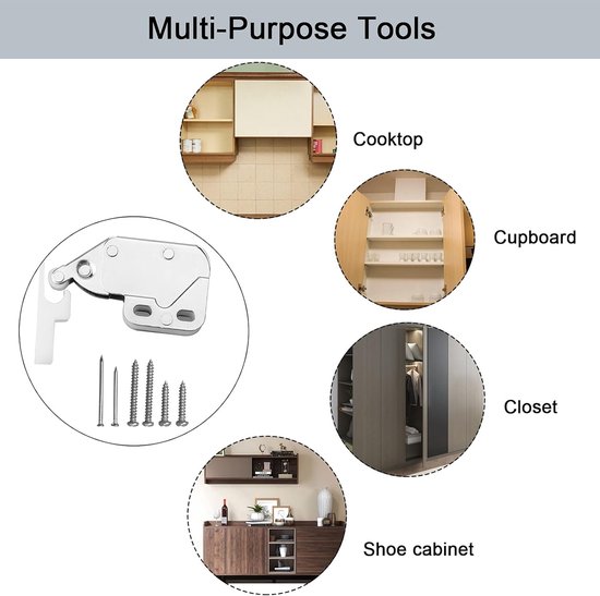 6 stuks veersnapper deursnapper latch mini kliksluiting meubels snapper ...