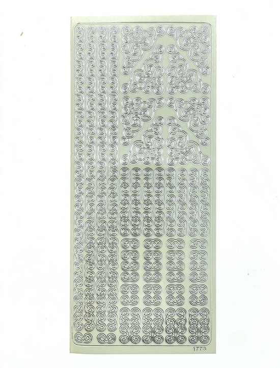 Witte Stickervel 1778 Krullen | bol