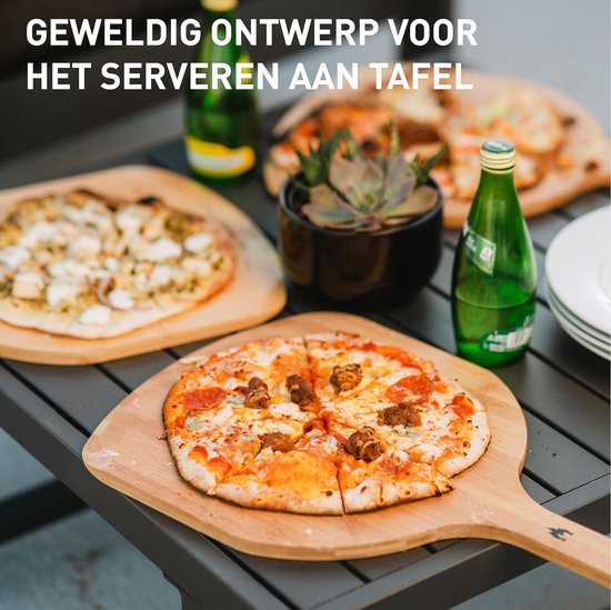 Bamboe Pizzaschep en Serveerplank - Geschikt voor Solo Stove Pi Pizzaovens - LxB: 48 x... | bol