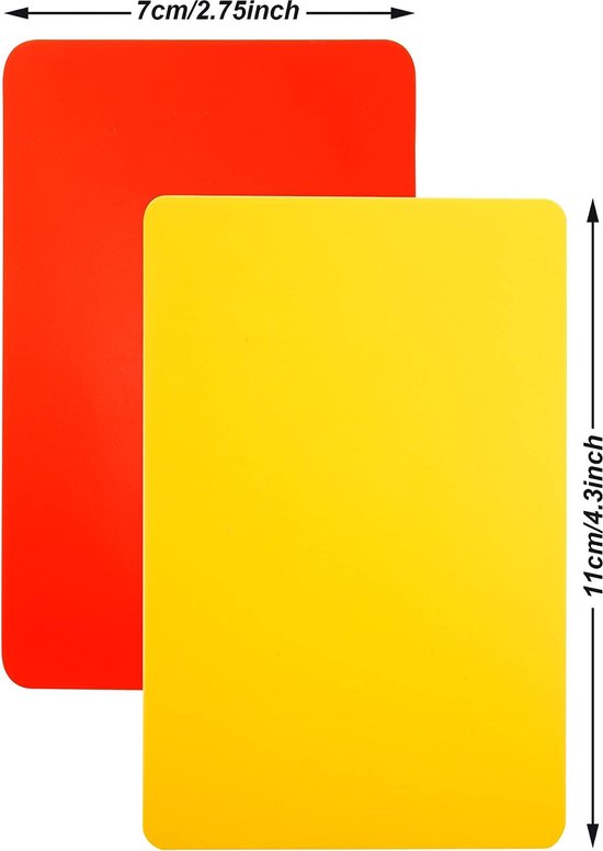 Consumerce® Scheidsrechter Kaarten En Boekje Voor Voetbal ...