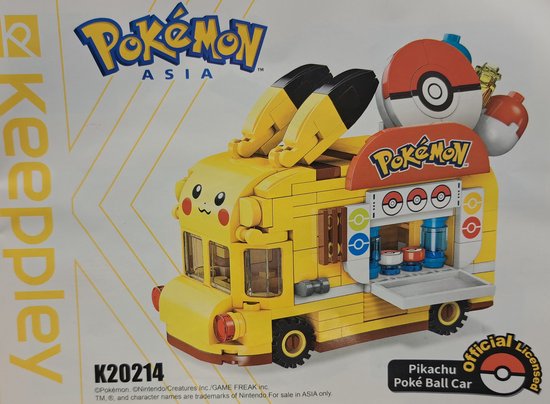 Keeppley - Pokemon - Pikachu Poké Ball Car | bol