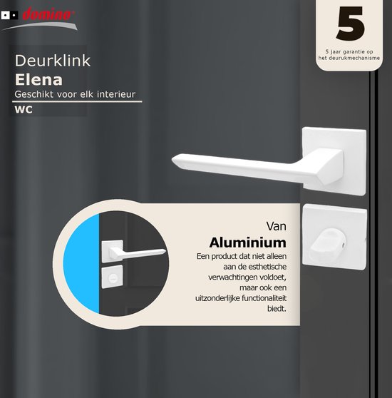 Domino krukgarnituur WC- badkamerset | met vierkante rozetten | voor ...