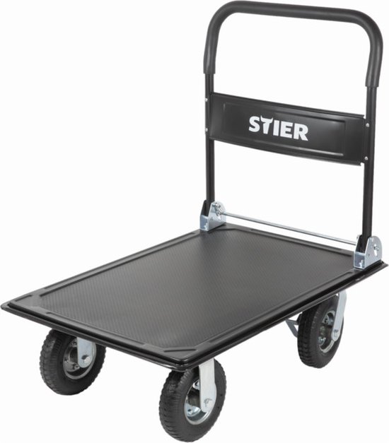 STIER - Opvouwbare Platformwagen - 300 kg Draagvermogen - Met ...