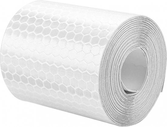 Reflecterende tape - Wit - 5cm x 300cm - Reflecterend Tape klasse ...