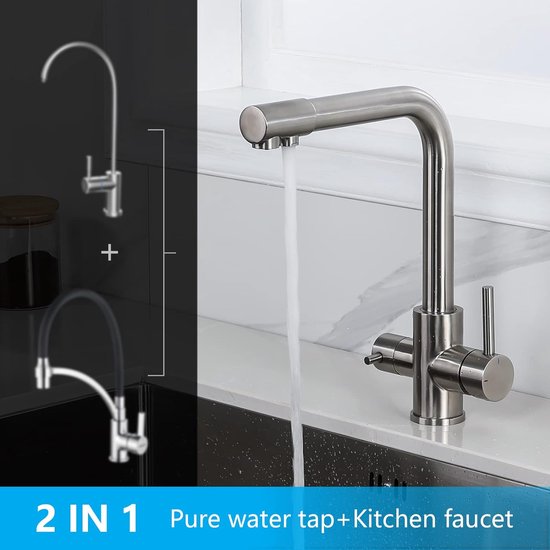 Drinkwater Keukenkraan, 3 Weg Keukenkraan, 3 Wegs Waterkraan 360 ...