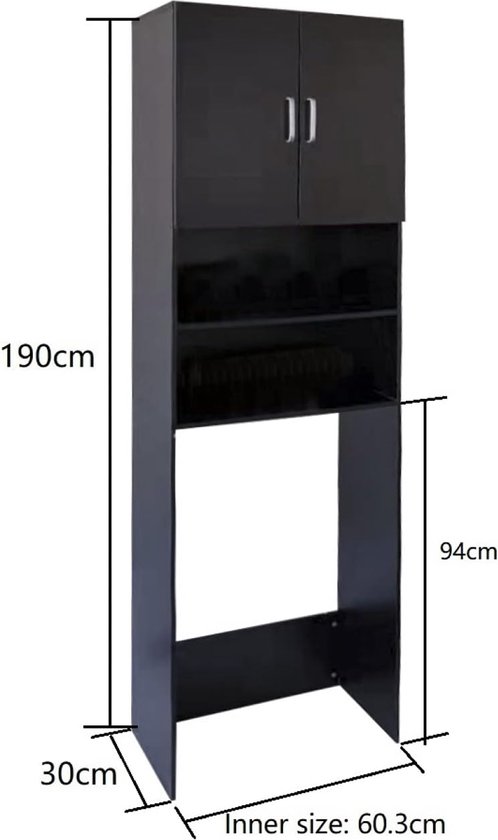 Equivera Wasmachine Ombouw - Wasmachine Kast - Wasmachine Opbouwmeubel ...