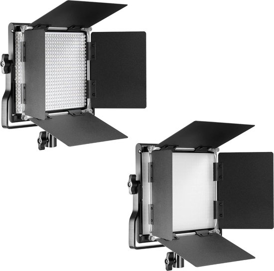 Dimbare Twee-Tonige LED met U-Beugel en Barndoor - Professionele Video ...