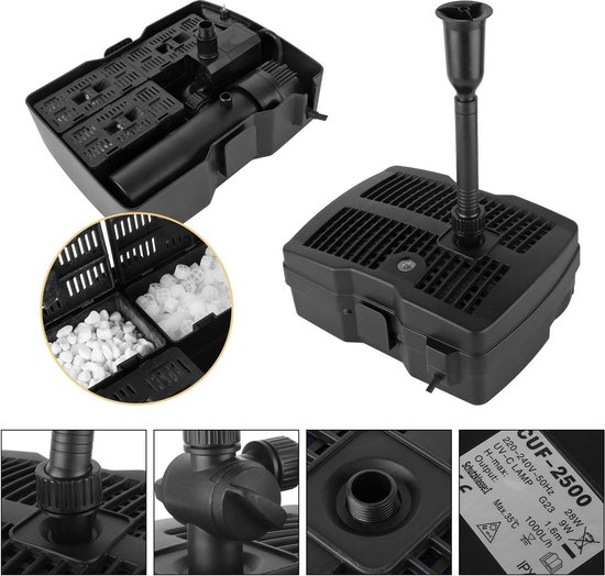 Green Harmony 4 in 1 Pond Pomp Fontein met Filter - UV Clarifier ...