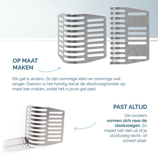 SpouwSafe RVS Stootvoegrooster 20 stuks- Ongediertebestrijding ...