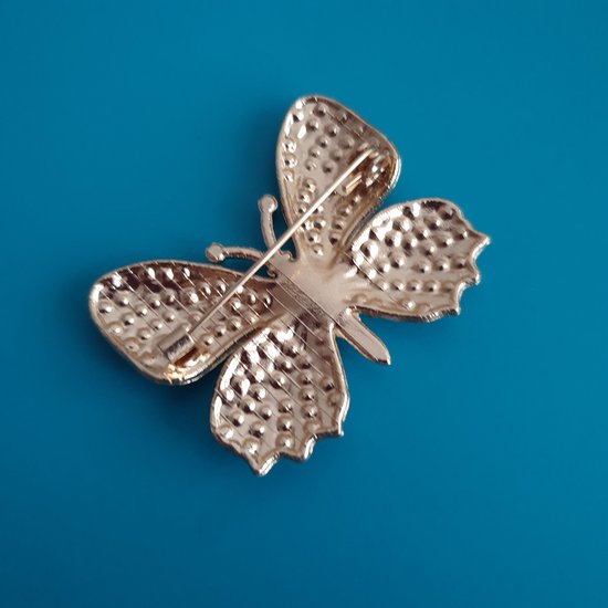 Zelto- Broche- Vlinder-Sierspeld-Dames Broche-Heren Broche-Blauw-Roze ...