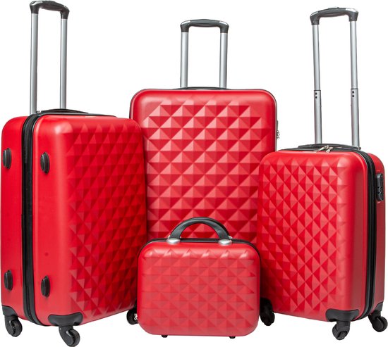 Instinct® Reiskoffers Set - 4 in 1 - 18/20/24 Inch Met Wielen en Bagage ...