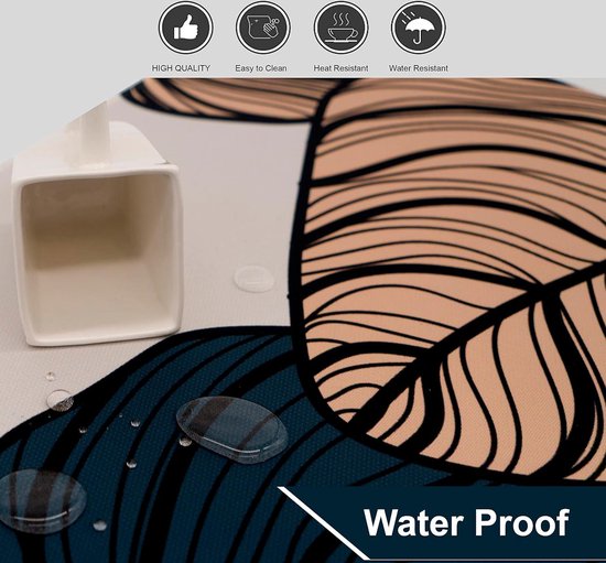 Rubberen XXL muismat met genaaide randen - premium bureauonderlegger ...