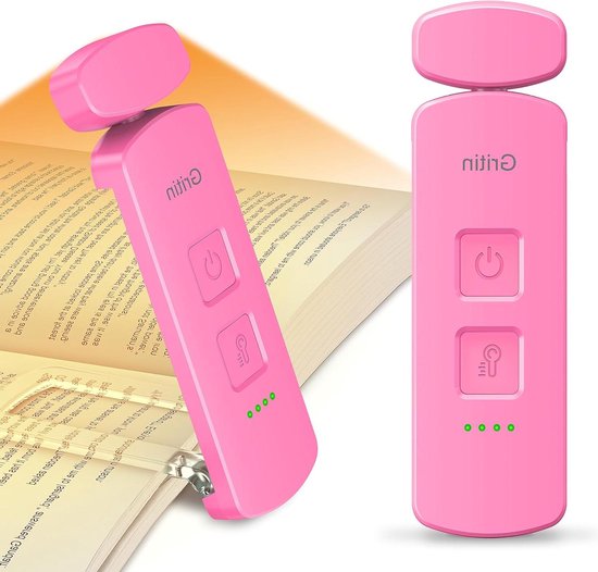 Oogverzorgende Oplaadbare Leeslamp - Clip op Boek - 3 Modi (Gemengd-Wit ...