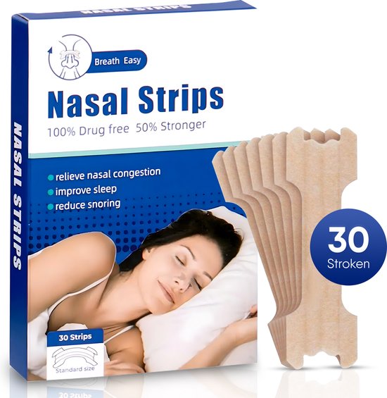Neusstrips - 30 Stuks - Neuspleisters - Anti Snurk Neus Pleisters ...