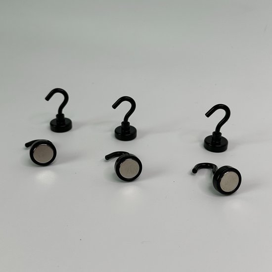 Neosmuk Zwarte magnetische haken, 20 lbs+zware magneten met haak voor ...