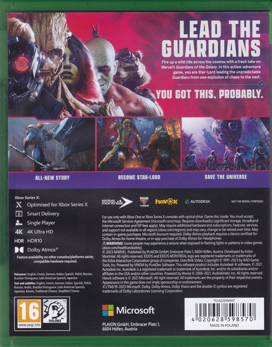 Marvel: Guardians Of The Galaxy (Xbox One/Xbox Series X) | Games | bol
