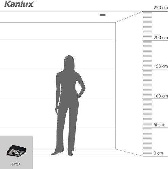 Kanlux MINI GORD inbouwspot vierkant zwart | bol