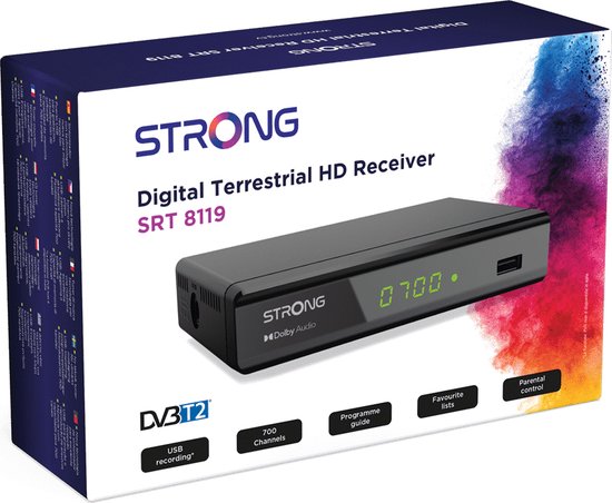 Strong SRT 8119 TV decoder - Terrestrial Full HD - Zwart | bol