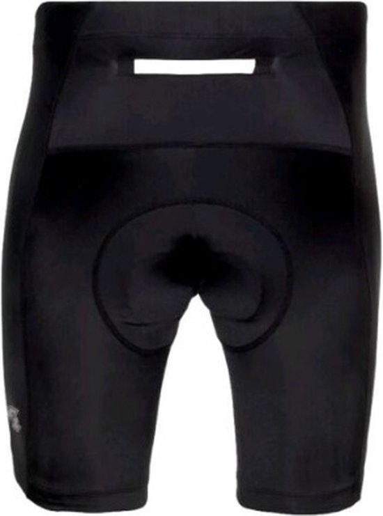 Korte Heren Fietsbroek met zeem en rits vak - Zwart - Biking Short ...