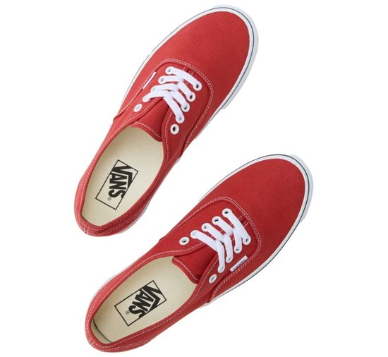 Vans Authentic Heren Sneakers (Maat 42) Vintage Rood/Bruin - Casual - Bossa Nova... | bol
