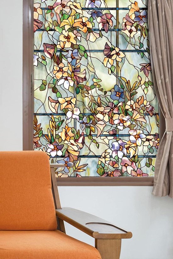 Zichtwerende folie voor ramen - Groene raamfolie vinyl - 61 x 92 cm | bol