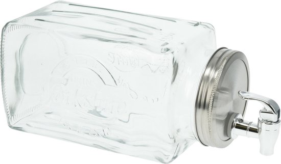 Excellent Houseware Drankdispenser/limonade/sap dispenser - glas - 3 ...