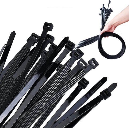 Colliers de serrage noirs 600 mm x 9 mm - Lot de 100 - Colliers de serrage zip en... | bol