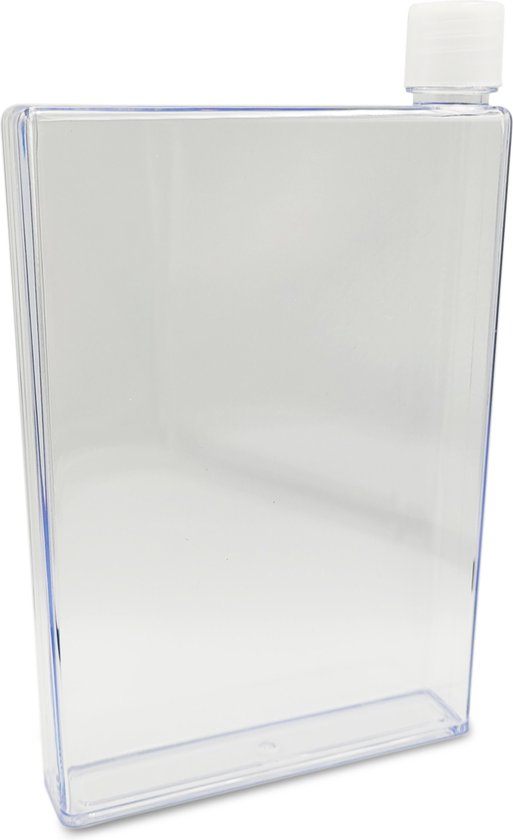 Parchilli – Platte waterfles – Voor water of sap – 750ML doorzichtige ...
