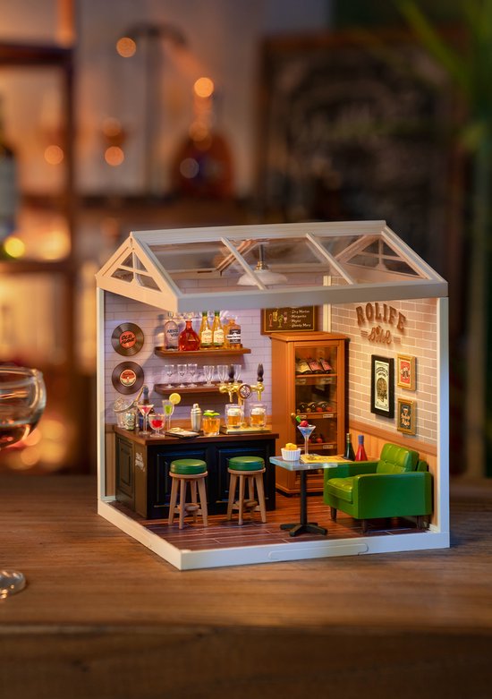 Robotime DIY Super Store Leisurely Cheers Bar - DW012 - Miniatuur ...