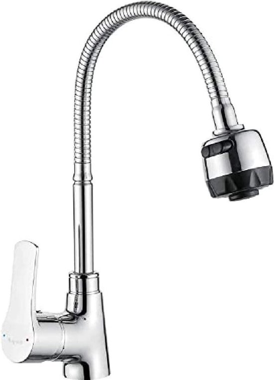 Star Kitchen Faucet with flexible pipe and hand shower - Chrome ...