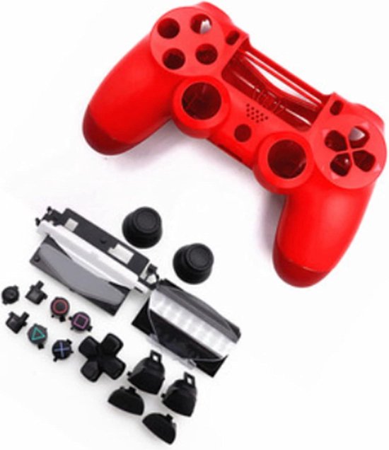 Rode Plastic Game Controller Behuizing Case - Knoppen Vervangingsset ...