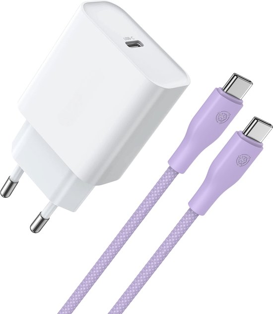30W USB-C Lader + USB-C naar USB-C Kabel - 1 Meter - Super Snel Laden ...