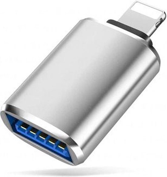 USB Adapter - 8-pins naar USB-A - OTG adapter - OTG-8PIN-2 - Zilver | bol