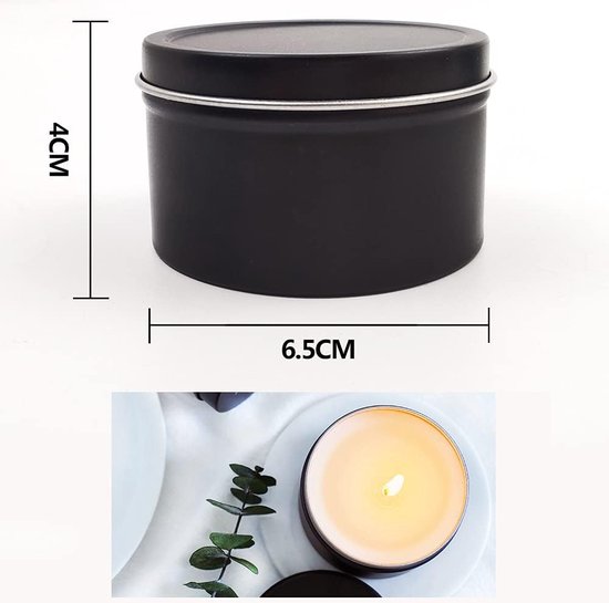 Kaarsenblikjes, 12 stuks, kaarsglazen van aluminium, rond, container, kaars, voor het... | bol